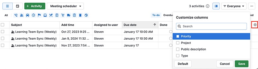Activity Priority Labels - Knowledge Base | Pipedrive